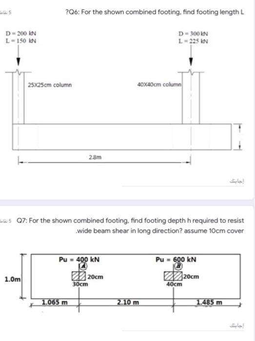 Solved Q3: For the shown footing with corner column, fc = 30 | Chegg.com