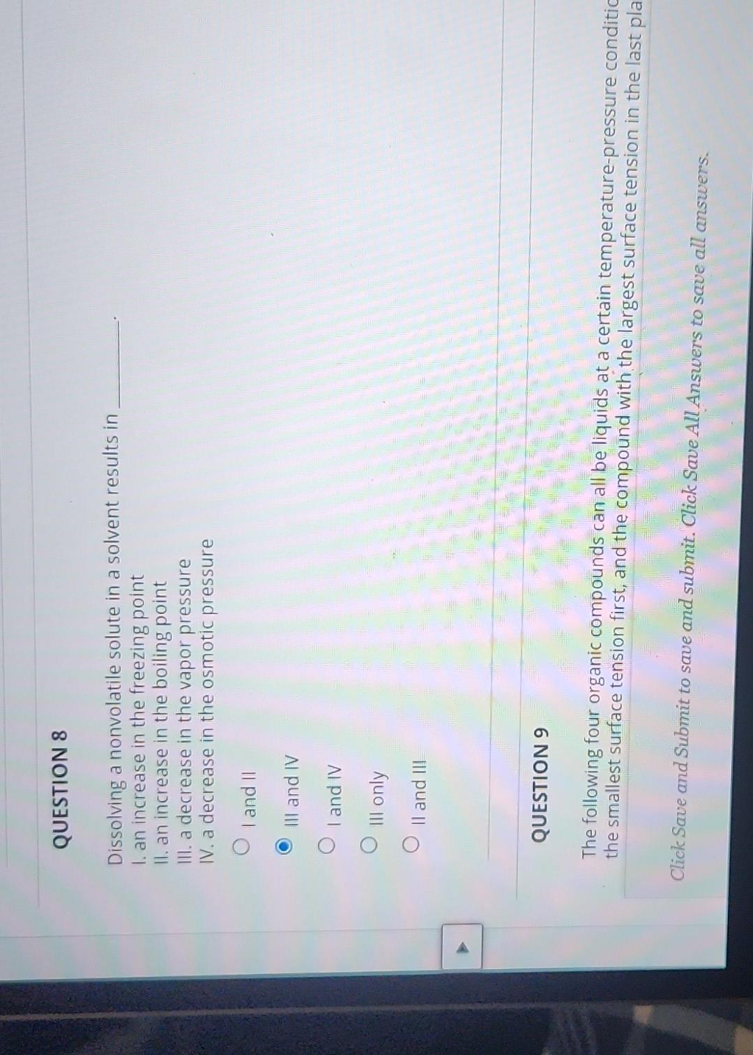 Solved QUESTION 8 Dissolving a nonvolatile solute in a | Chegg.com