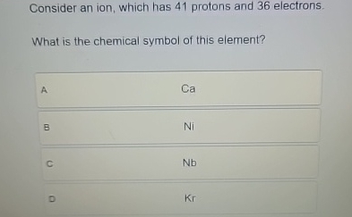 Solved Consider an ion, which has 41 ﻿protons and 36 | Chegg.com