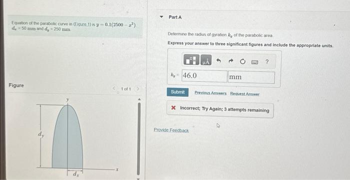 Solved Equation of the parabolic curve in (Equte Is) is | Chegg.com