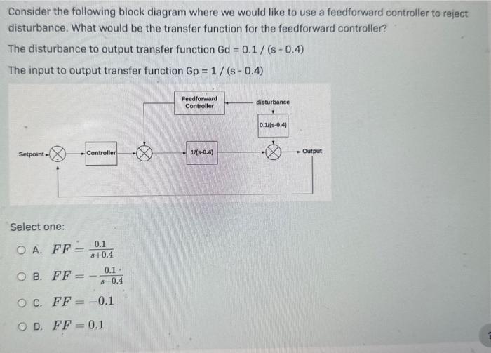 Solved Consider the following block diagram where we would | Chegg.com