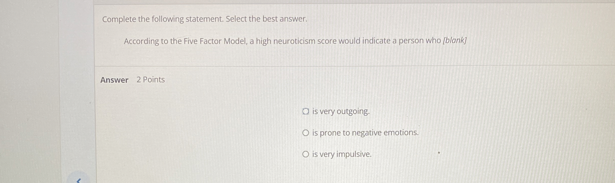 Solved Complete the following statement. Select the best | Chegg.com