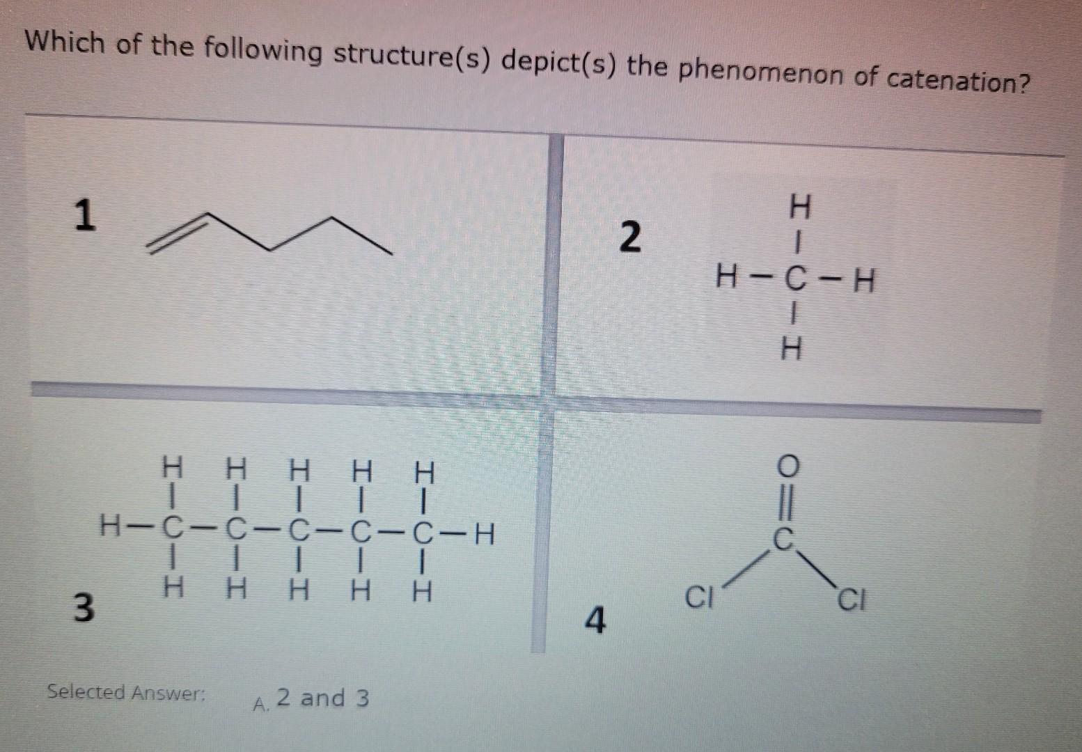 Solved Which of the following structure(s) depict(s) the | Chegg.com