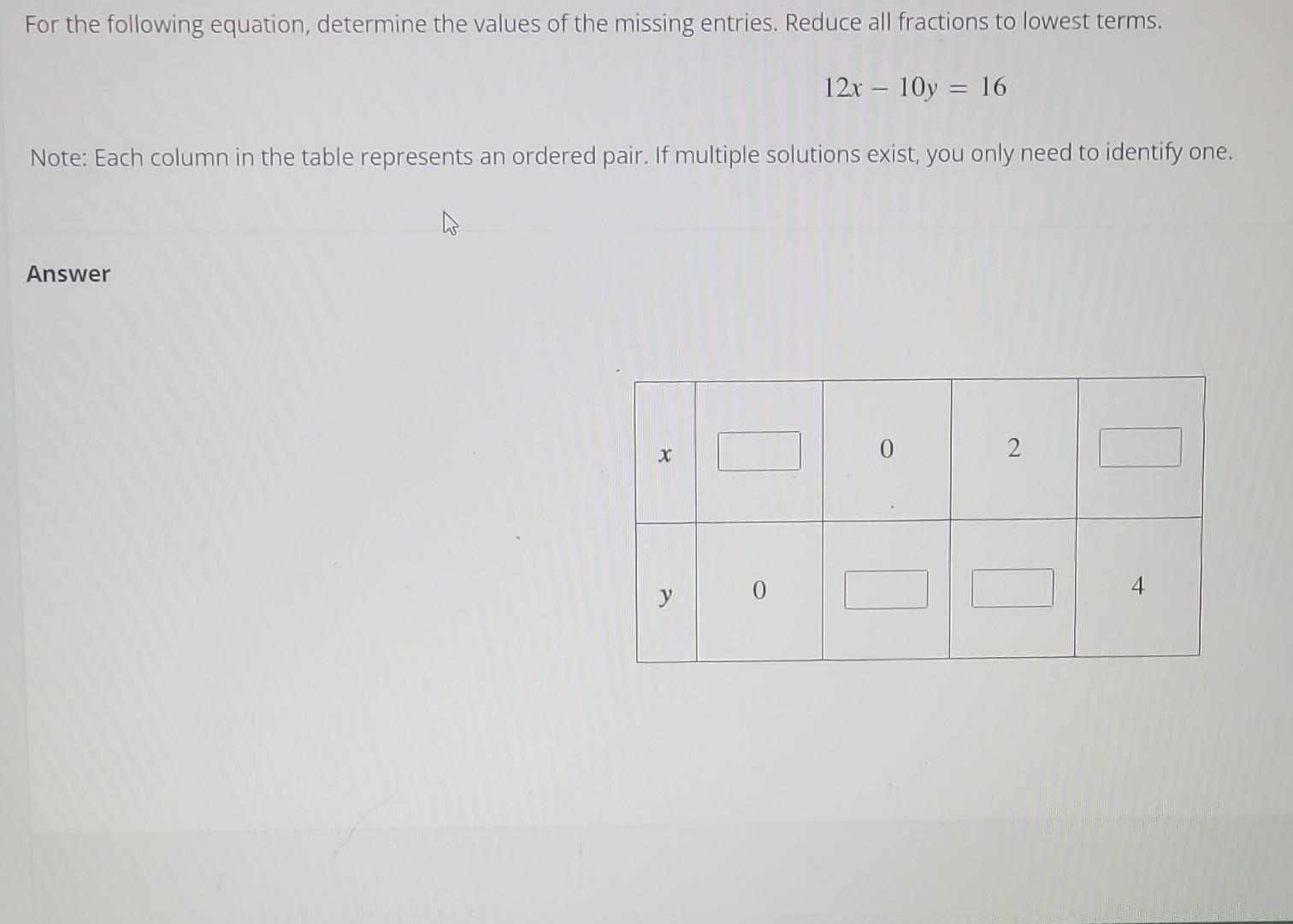 Solved for the following equation, determine the values of | Chegg.com
