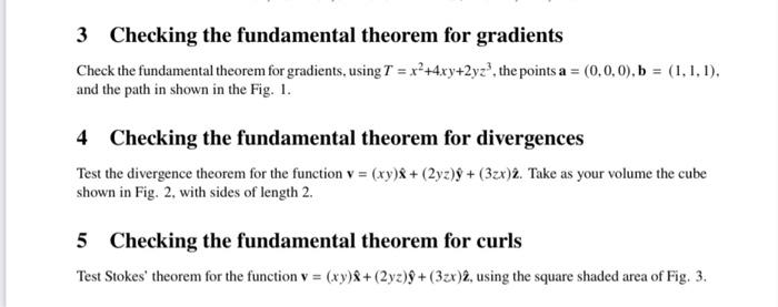 Solved 3 Checking the fundamental theorem for gradients | Chegg.com
