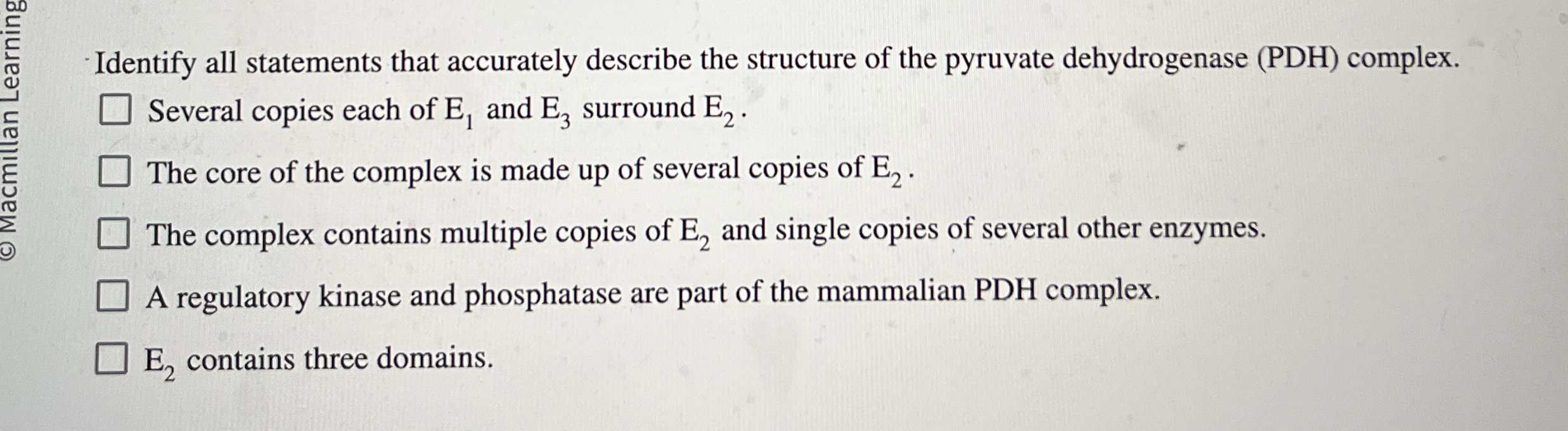 Solved Identify all statements that accurately describe the | Chegg.com