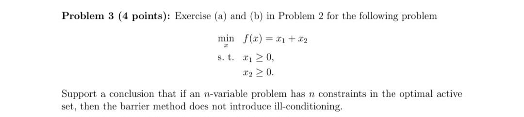 Problem 3 4 Points Exercise A And B In Problem