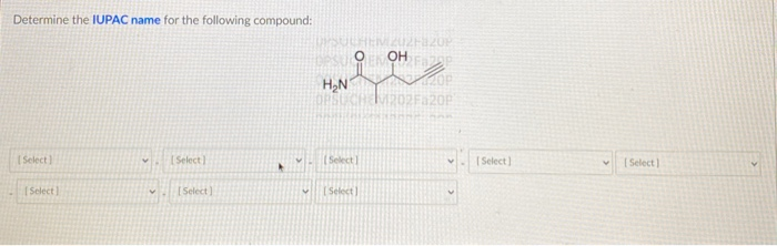 Solved Determine the IUPAC name for the following compound: | Chegg.com