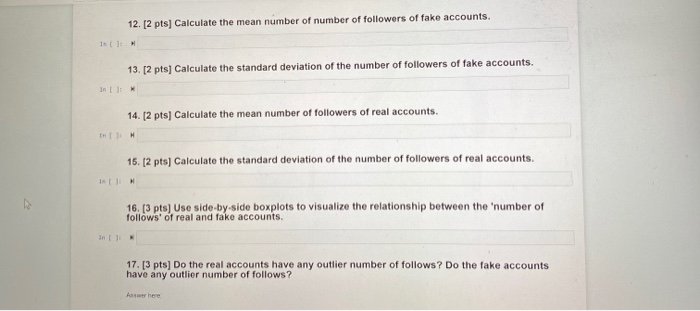 Solved 12. [2 pts) Calculate the mean number of number of | Chegg.com