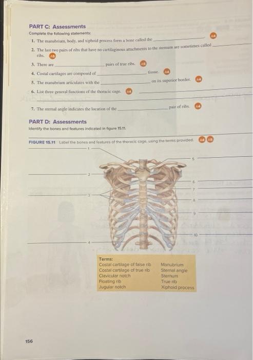 Solved PART C: Assessments Complete the following | Chegg.com Solved PART C: Assessments Complete the following | Chegg.com