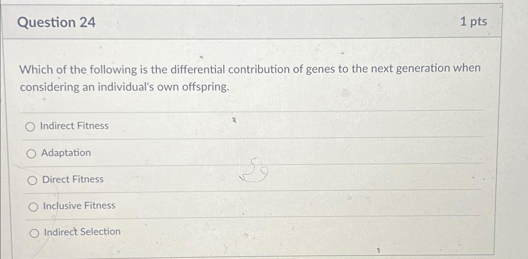 Solved Question 241 ﻿ptsWhich of the following is the | Chegg.com