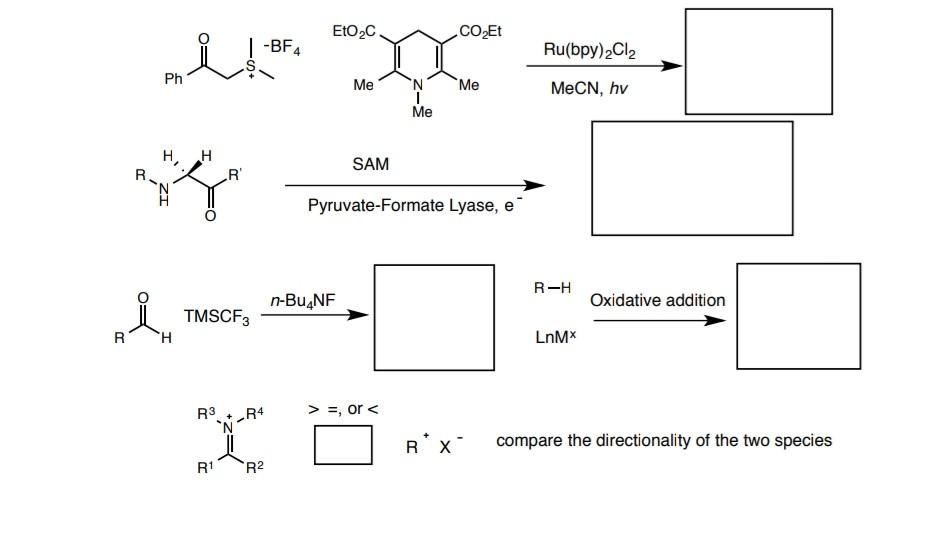 Solved EtO2C CO Et i ! | -BF4 Ru(bpy)2Cl2 Ph Me Me N I Me | Chegg.com