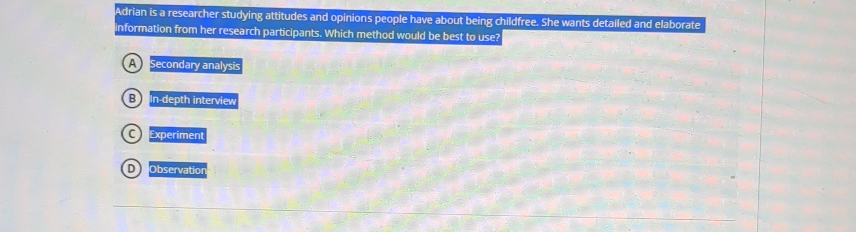 Solved Adrian is a researcher studying attitudes and | Chegg.com
