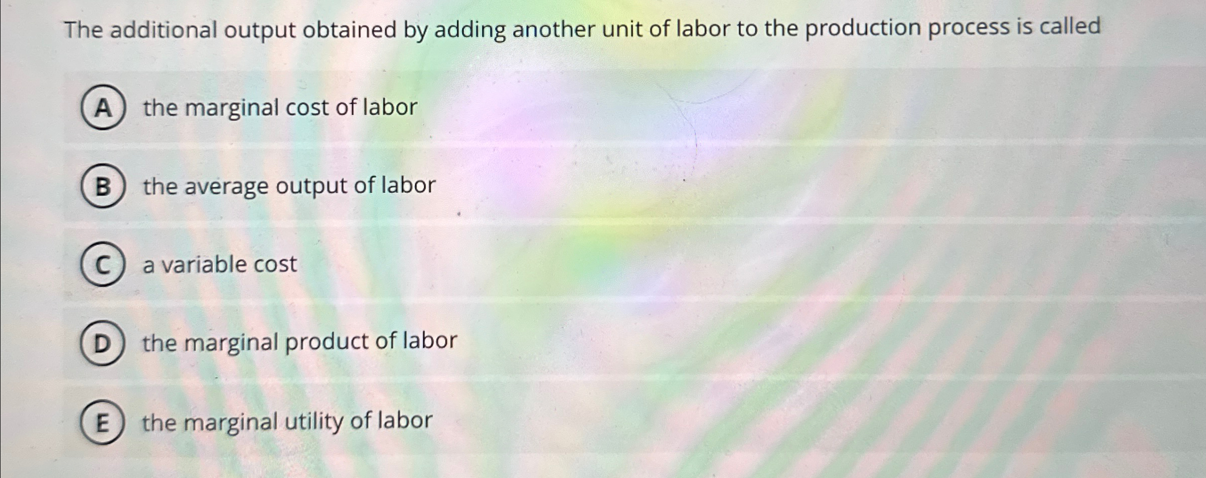 Solved The additional output obtained by adding another unit | Chegg.com