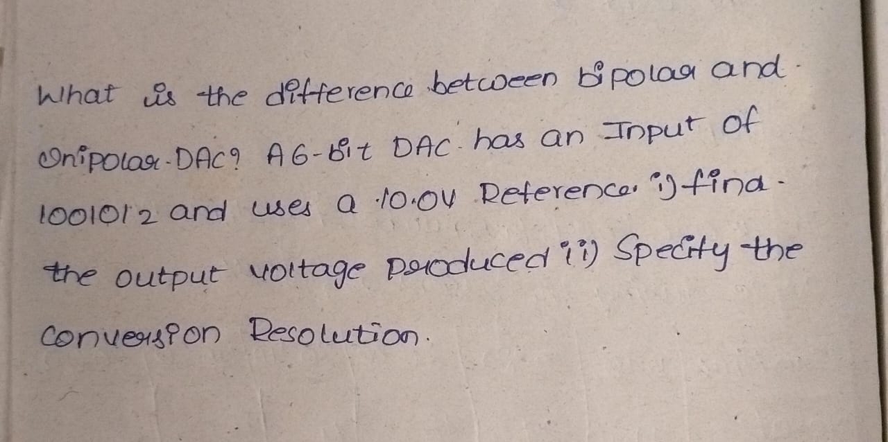 Solved What is the difference between bipolar and. | Chegg.com