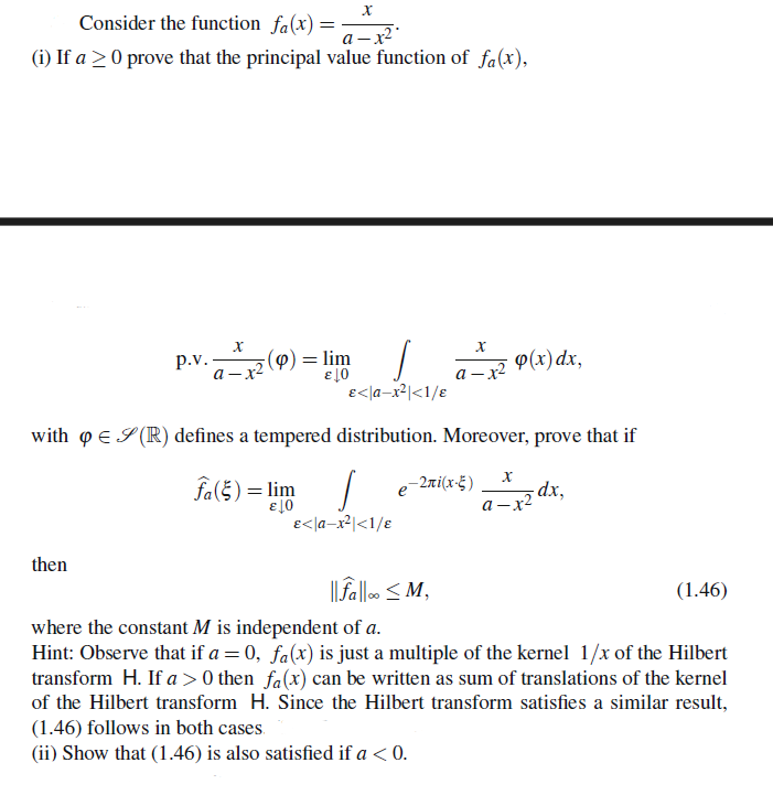 Solved Consider the function fa(x)=xa-x2.(i) ﻿If a≥0 ﻿prove | Chegg.com