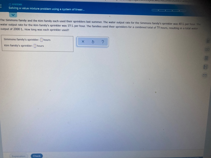 Solved O SYSTEMS Solving a value mixture problem using a | Chegg.com