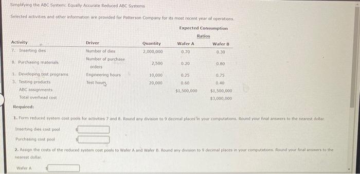 Solved Simplifying the ABC System: Equally Accurate Reduced | Chegg.com