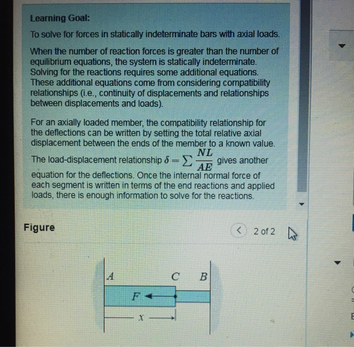 Solved Statically indeterminate Axially Loaded Members | Chegg.com