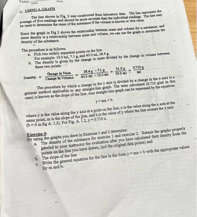 Solved A. READING A GRAPH: A graph is a visual display of | Chegg.com