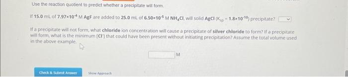 Solved Use the reaction quotient to predict whether a | Chegg.com