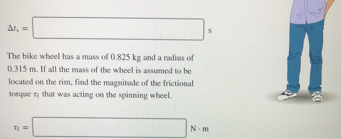Solved A student holds a bike wheel and starts it spinning | Chegg.com