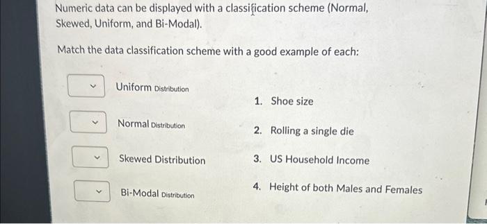 Solved Numeric data can be displayed with a classification | Chegg.com