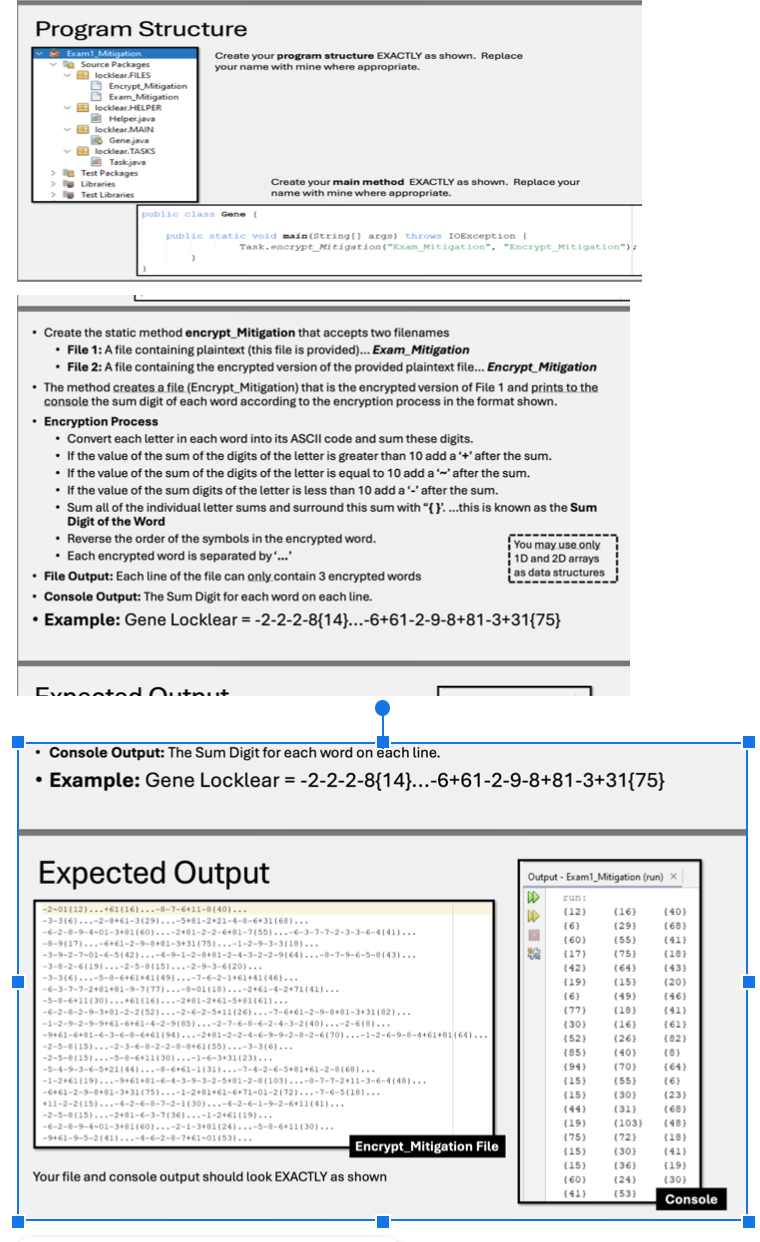 Solved Program StructureCreate the static method | Chegg.com