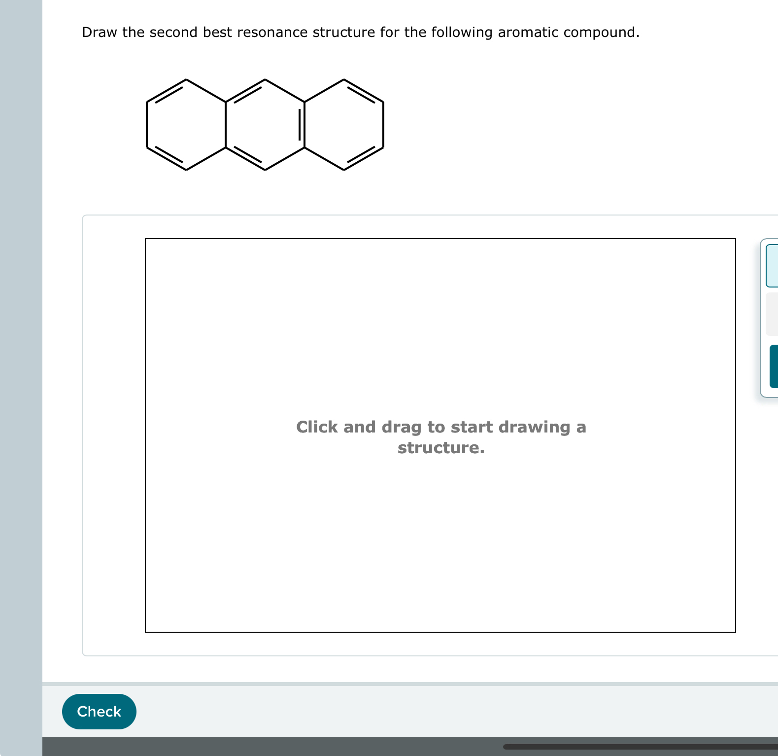 Solved Draw the second best resonance structure for the | Chegg.com