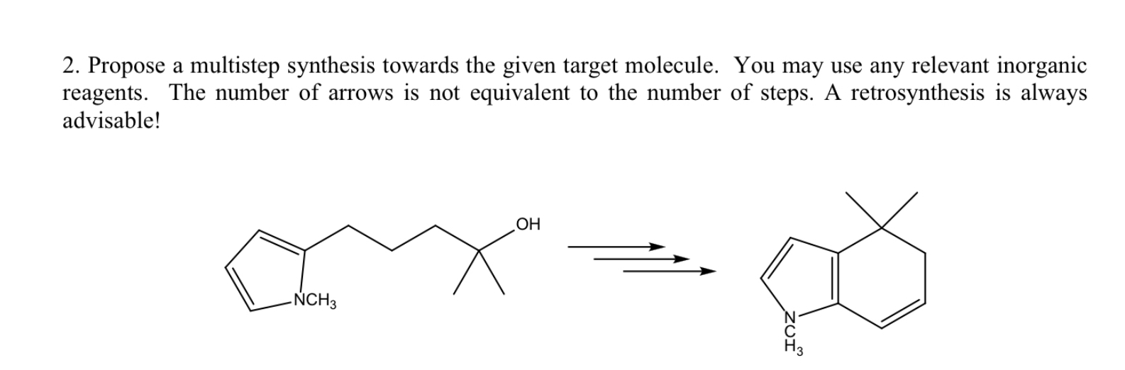 Solved Propose a multistep synthesis towards the given | Chegg.com