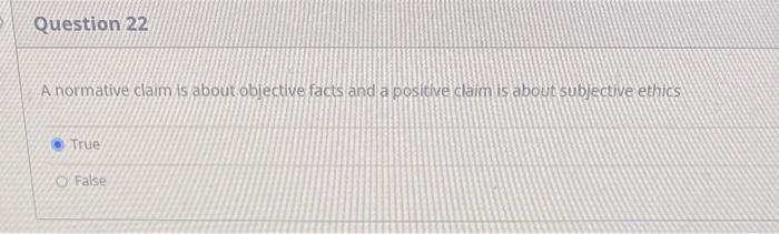 Solved a normative claim is about objective facts and a | Chegg.com