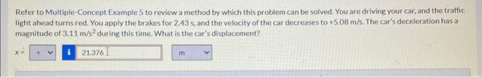 Solved Refer to Multiple-Concept Example 5 to review a | Chegg.com