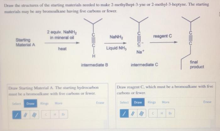Solved Draw the structures of the starting materials needed | Chegg.com