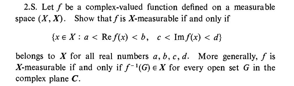 Solved 2.S. Let \\( f \\) be a complex-valued function | Chegg.com