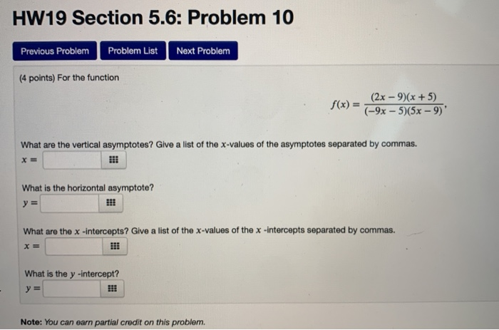 Solved HW19 Section 5.6: Problem 10 Previous Problem Problem | Chegg.com