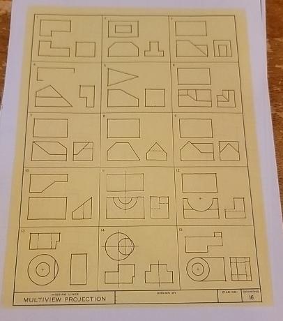 Solved sketch missing lines in all views | Chegg.com