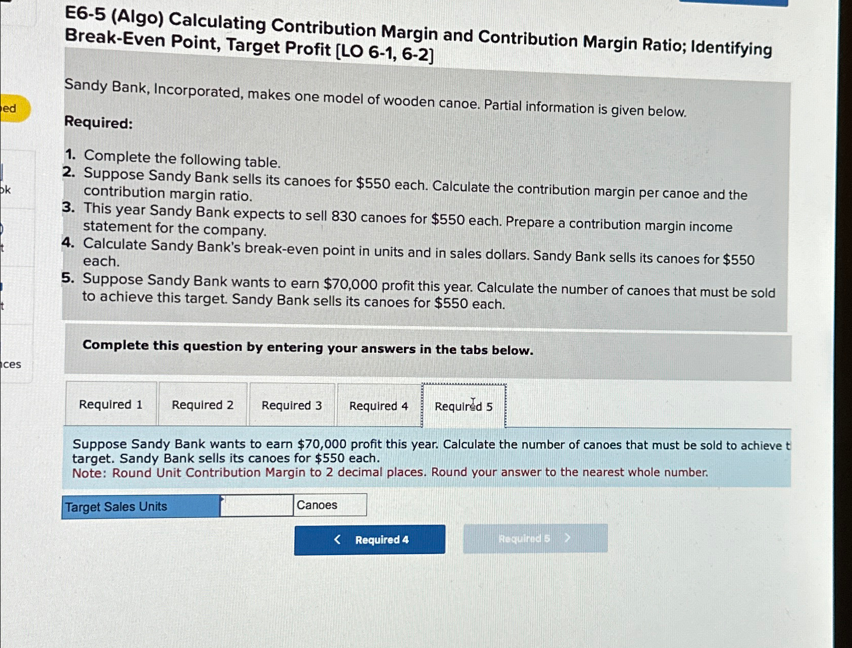Check my workE6-5 (Algo) ﻿Calculating Contribution | Chegg.com