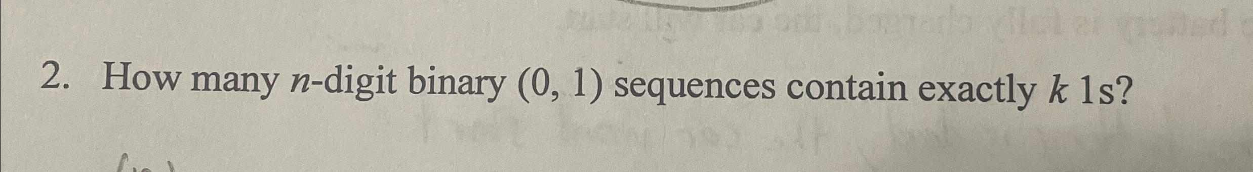 Solved How Many N Digit Binary 01 ﻿sequences Contain 