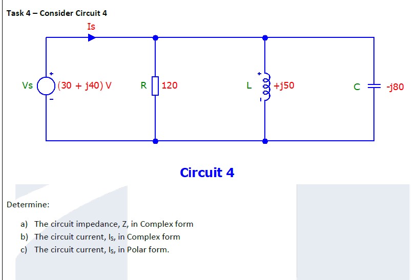 Solved Task 4 - ﻿Consider Circuit 4Circuit 4Determine:a) | Chegg.com