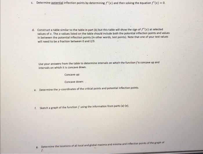 Solved onsider the function f(x)=3x4−4x3+6 a. Determine the | Chegg.com