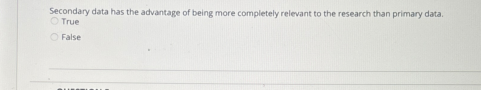 Solved Secondary data has the advantage of being more | Chegg.com