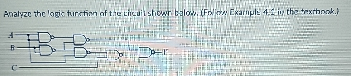 Solved Analyze the logic function of the circuit shown | Chegg.com