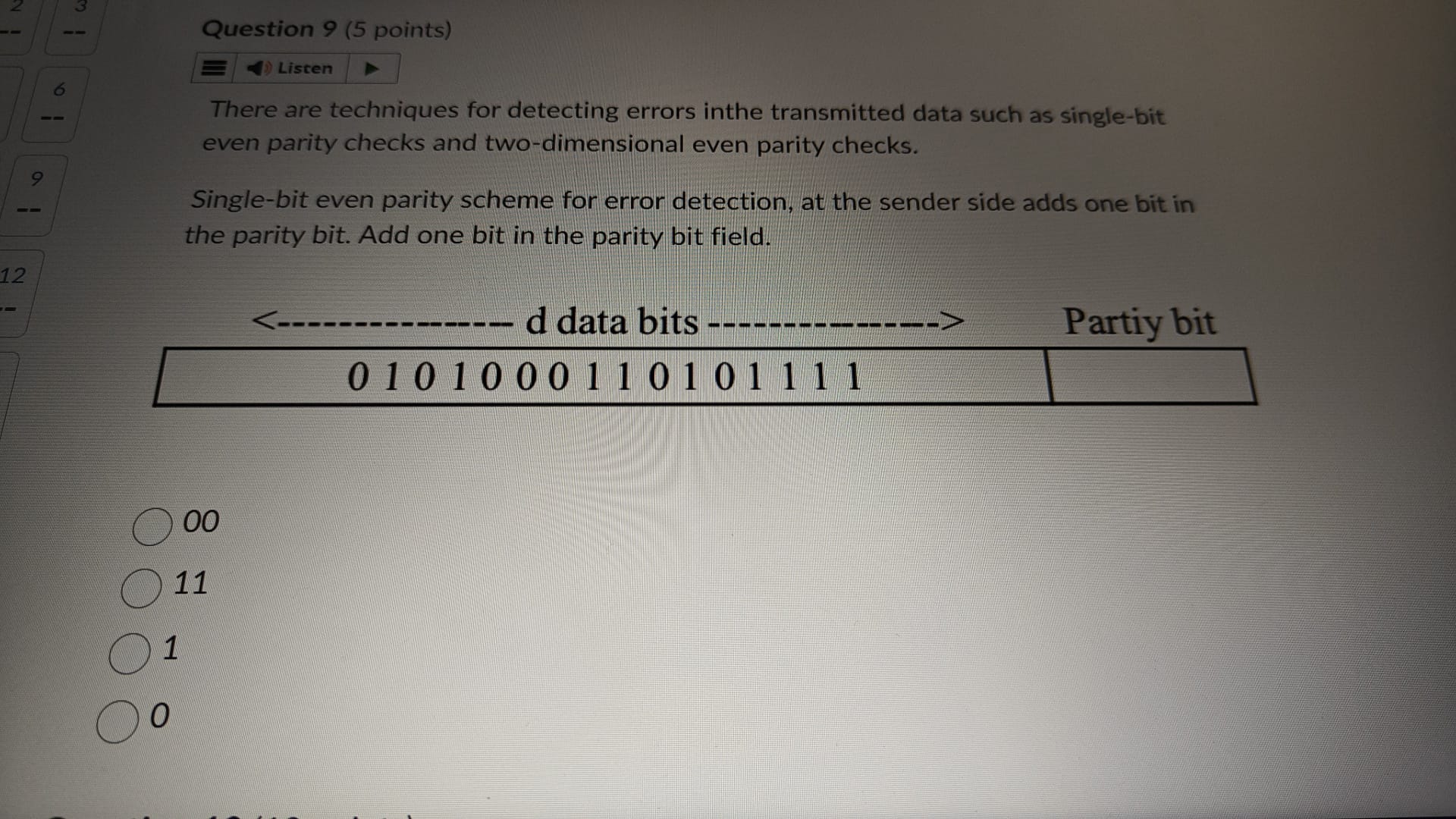 There are techniques for detecting errors inthe | Chegg.com