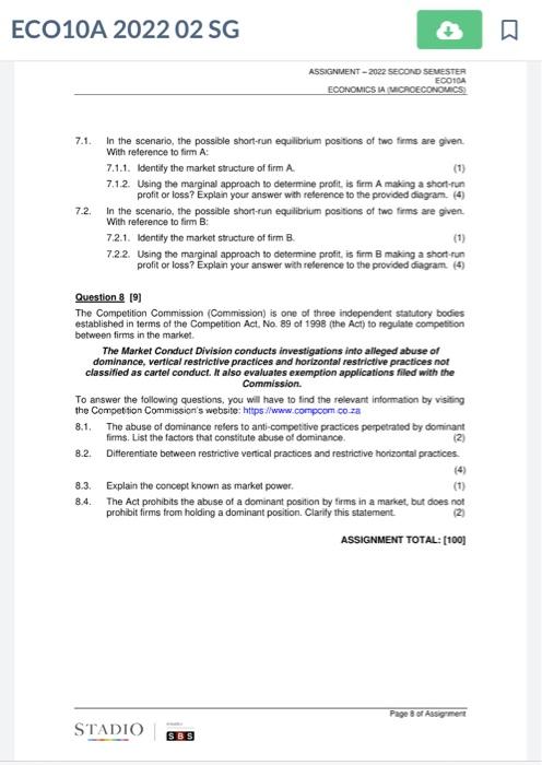 Solved Question 7 [10] Pead the scenario below and answer | Chegg.com
