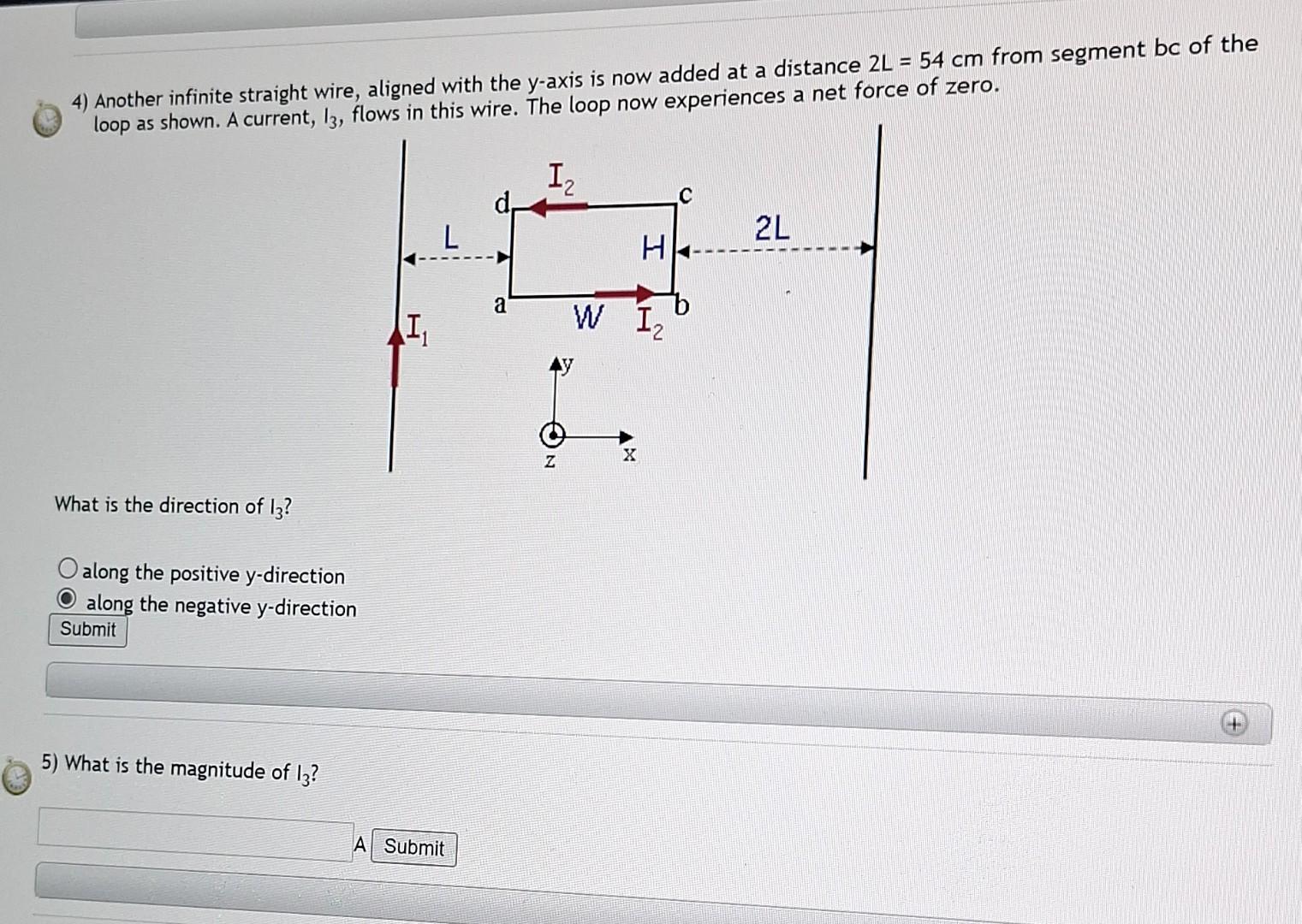 Solved A rectangular loop of wire with sides H=29 cm and | Chegg.com
