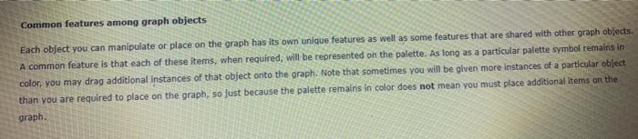 Solved Common features among graph objects Each object you | Chegg.com