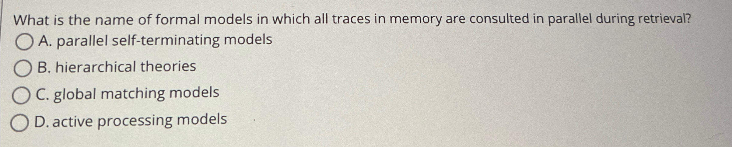 Solved What is the name of formal models in which all traces | Chegg.com