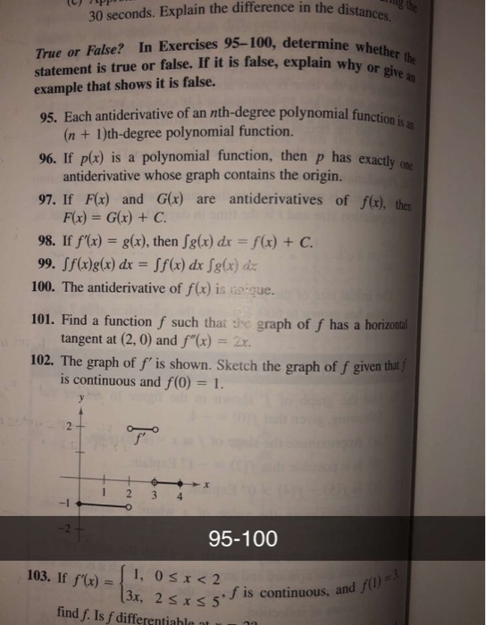 Solved the 30 seconds. Explain the difference in the | Chegg.com