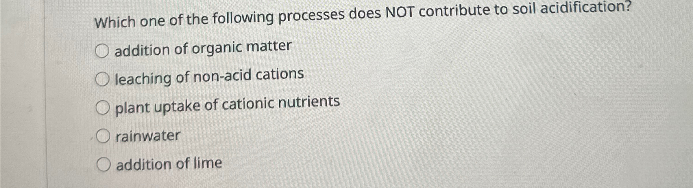 Solved Which one of the following processes does NOT | Chegg.com
