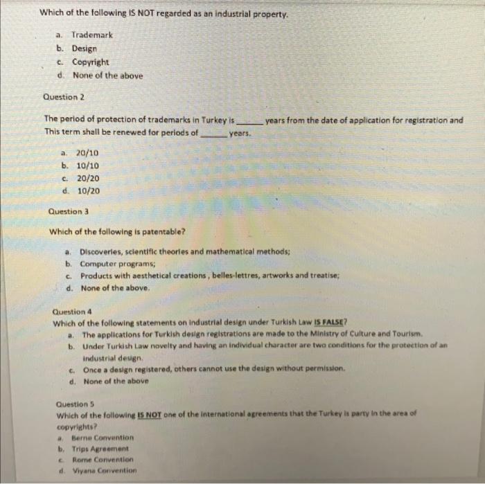 Solved Which of the following IS NOT regarded as an | Chegg.com